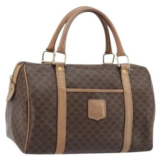Celine Sac &agrave; main vintage en toile Pre-owned - Femme - Pre-owned - Brun - Taille: ONE Size