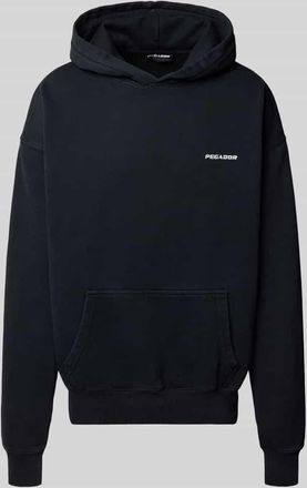 Pegador Oversized Hoodie mit Logo-Stitching und Känguru-Tasche