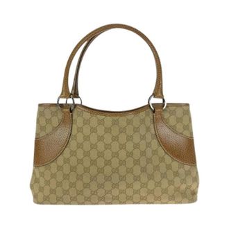 Gucci Sac fourre-tout Pre-owned en toile et cuir GG - Femme - Pre-owned - Beige - Taille: ONE Size