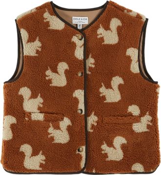 Emile Et Ida Veste Sans Manches Cassis Ecureuil Emile et Ida