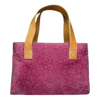 Celine Sac &agrave; main en daim vintage Pre-owned - Femme - Pre-owned - Rose - Taille: ONE Size