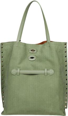 Zanellato Femme, Sacs, Vert, Taille: ONE Size Amoretto Leather Tote