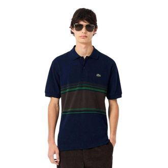 Lacoste Poloshirt f&uuml;r Herren, kurz&auml;rmlig (Dunkles Marineblau)