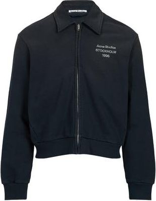 Acne Studios Sweat zipp&eacute; en coton m&eacute;lang&eacute;