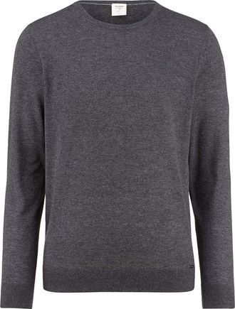 Olymp Herren Pullover Rundhals Casual.Strick,Plain Jersey,Regular fit,anthrazit 67,XL