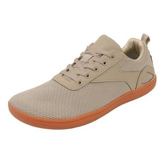 Generico Chaussures de marche confortables larges pour homme, chaussures d&eacute;contract&eacute;es de sport pour lint&eacute;rieur et lext&eacute;rieur avec semelle douce, beige, 41 EU