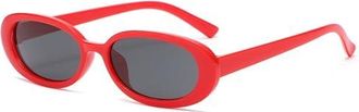 Generic Lunettes De Soleil Tendance &Agrave; Petite Monture For Hommes Et Femmes D&eacute;coratives For Lext&eacute;rieur(Red)