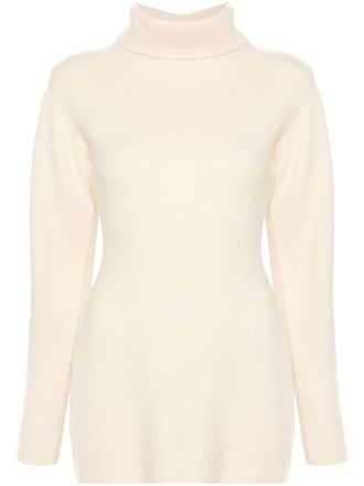 Jil Sander pull en laine à col roulé - Tons neutres