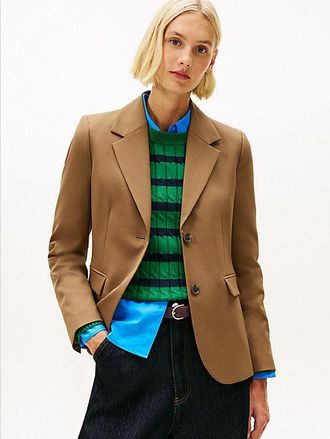 Tommy Hilfiger Blazer Timeless en laine m&eacute;lang&eacute;e