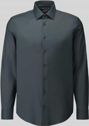 Jake*s Slim Fit Businesshemd mit Kentkragen