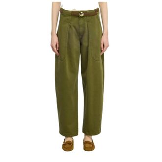 Semicouture Pantalon large - Femme - Pantalons - Vert - Taille: W27