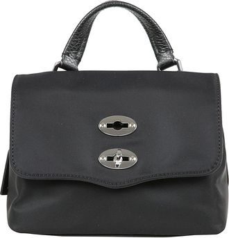 Zanellato Femme, Sacs, Noir, Taille: ONE Size Sac à main détaillé en argent avec verrouillage