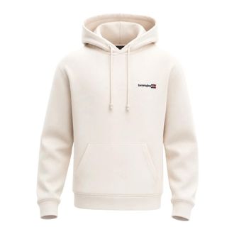 Tommy Jeans Homme, Sweatshirts et sweats &agrave; capuche, Blanc, Taille: L Dm0Dm23393 Sweat &agrave; capuche