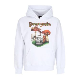 PROPAGANDA Wei&szlig;e Hoodie mit K&auml;ngurutasche - - Sweatshirts & Hoodies - Herren - Wei&szlig; - L