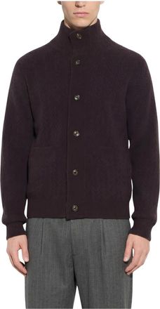 Paolo Pecora Maglia Cardigan - - Knitwear - Herren - Braun - XL