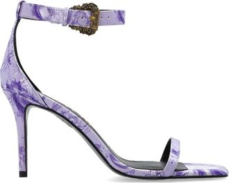 Versace Jeans Couture Femme, Chaussures, Violet, Taille: 36 EU Sandales &agrave; Boucle Baroque