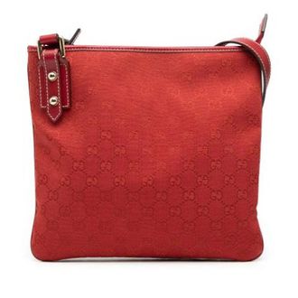 Gucci Sac bandouli&egrave;re en toile Pre-owned - Femme - Pre-owned - Rouge - Taille: ONE Size