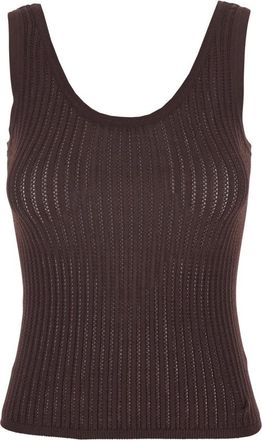 Jucca Femme, Tops, Brun, Taille: 40 FR Cotton Round Neck Pull