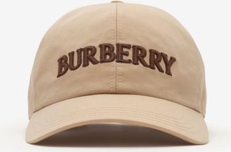 Burberry Casquette de baseball en gabardine &agrave; logo, Size: XS