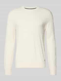Joop Strickpullover mit gerippten Abschl&uuml;ssen Modell Raikon