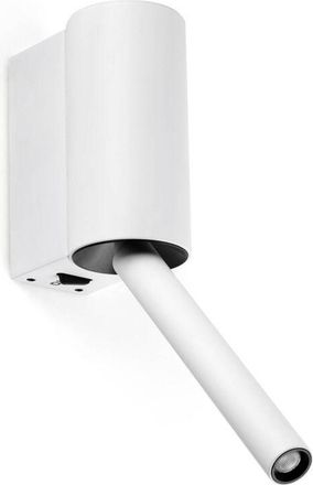 Faro Barcelona Faro Dante Applique murale de lecture LED Dante, blanc mat, 3 W, 2700 K