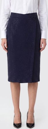 Pinko Strassbesetzter Cr&ecirc;pe-Midi-Wickelrock