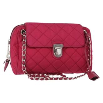 Prada Sac bandouli&egrave;re en nylon Pre-owned - Femme - Pre-owned - Rose - Taille: ONE Size