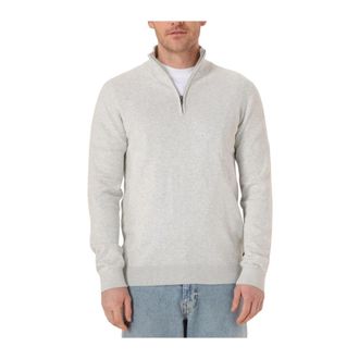 Saint Steve Grauer Half Zip Pullover f&uuml;r M&auml;nner - - Sweatshirts & Hoodies - Herren - Grau - S