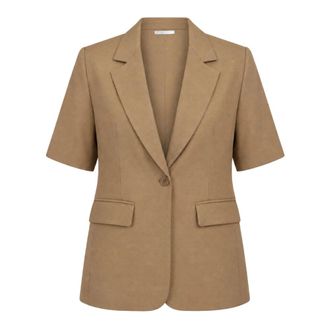 Imperial Kurzarm-Blazer - - Jackets - Damen - Beige - L