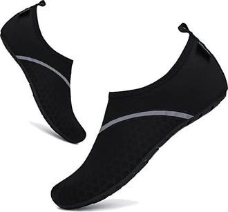 Saguaro Chaussures deau Homme Chaussures Aquatiques Femme Antidérapant Chaussures de Plage Séchage Rapide Chaussure Aquatique Snorkeling Plage Surf Plongée Sp