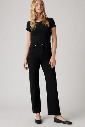 Levi's Ribcage Straight Ankle Jeans - Damen - Schwarz / Schwarz
