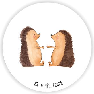 Mr. & Mrs. Panda Pinnwand Magnet Igel Liebe - Geschenk, Verheiratet, kühlschrankmagnete, Freundin, Hochzeit, rundmagnet, Magnete, Kühlschrankmagnet, Hochzeitstag