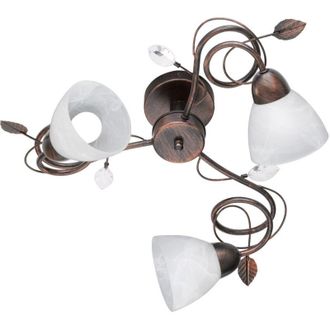 Trio Leuchten Trio Lighting - Plafonnier traditio pour petit luminaire dinterieur e14 connexion en metal couleur rouille antique 600700328