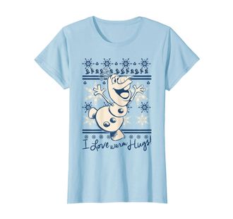 Disney Die Eisk&ouml;nigin Olaf, Motiv Ich liebe warme Umarmungen T-Shirt
