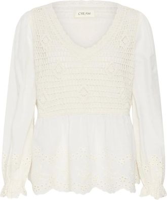 Cream Femme, Blouses et Chemises, Blanc, Taille: 44 FR Blouses & Chemises