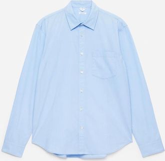 Arket Gewaschenes Popeline-Hemd -Blau