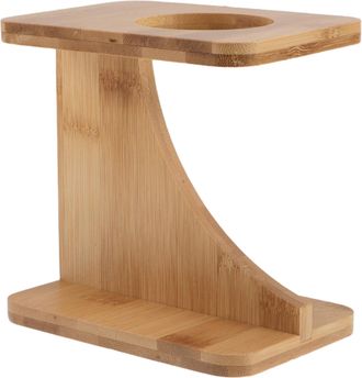 BESPORTBLE Wikinger-Trinkhornst&auml;nder - Trinkhornhalter aus Holz - Rustikaler Pr&auml;sentationsst&auml;nder f&uuml;r mittelalterliche und Wikinger-Bierbecher, ideal f&uuml;r Zuhause