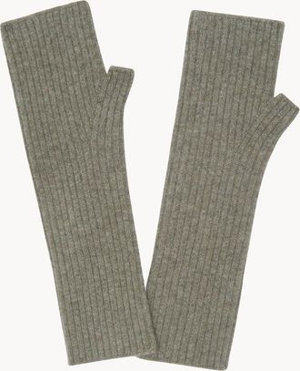 Kujten Mitaines cachemire côtes plates - Mitaines Knokke