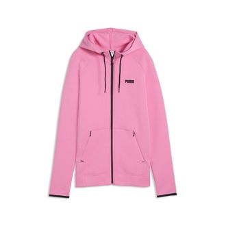 Puma Hoodie zipp&eacute; en tissu Spacer Femme, V&ecirc;tements, Rose, S
