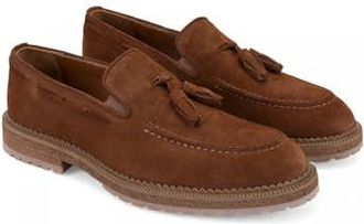 Desa Mocassins en Daim pour Homme Talon de 3 cm, Respirants | Brun - 41