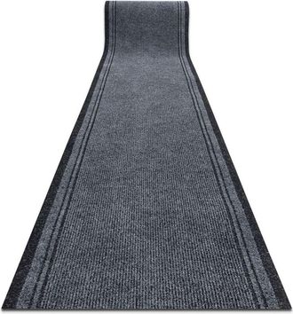 RugsX Rugsx - paillasson tapis de couloir antidérapant malaga gris 2107 100 cm grey 100x250 cm