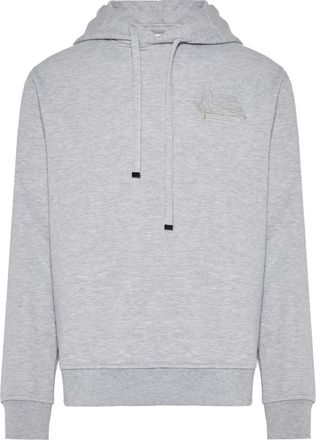 Etro Homme, Sweatshirts et sweats &agrave; capuche, Gris, Taille: L Sweat &agrave; capuche en m&eacute;lange de coton