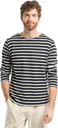 Armor Lux Herren Shirt im Marine-Stil Aviron aus Fairtrade-Baumwolle Pullover, Blau/Natur, L
