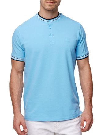 Indicode Herren INOdell T-Shirt mit Rundhals-Ausschnitt aus Baumwolle | Herrenshirt Sommershirt Alaska Blue, XL