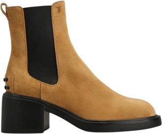 Tod's Femme, Chaussures, Brun, Taille: 36 1/2 EU Bottes &agrave; talons