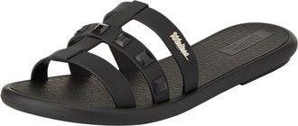 Melissa Womens Sun Atlantis Ad Flat Sandal, schwarz/weiß, 2.5/3 UK