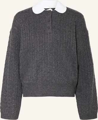 Claudie Pierlot Claudie Pierlot Pullover Mit Abnehmbarem Kragen grau