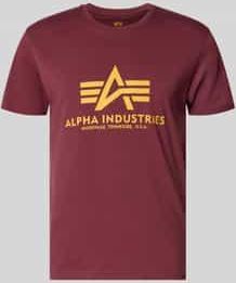 Alpha Industries T-Shirt mit Logo und Rundhalsausschnitt