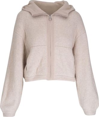 Akris Kapuzenjacke mit Rei&szlig;verschluss - Nude