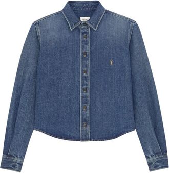 Saint Laurent Day Shirt Cassandre - - Blouses & Shirts - Damen - Blau - L